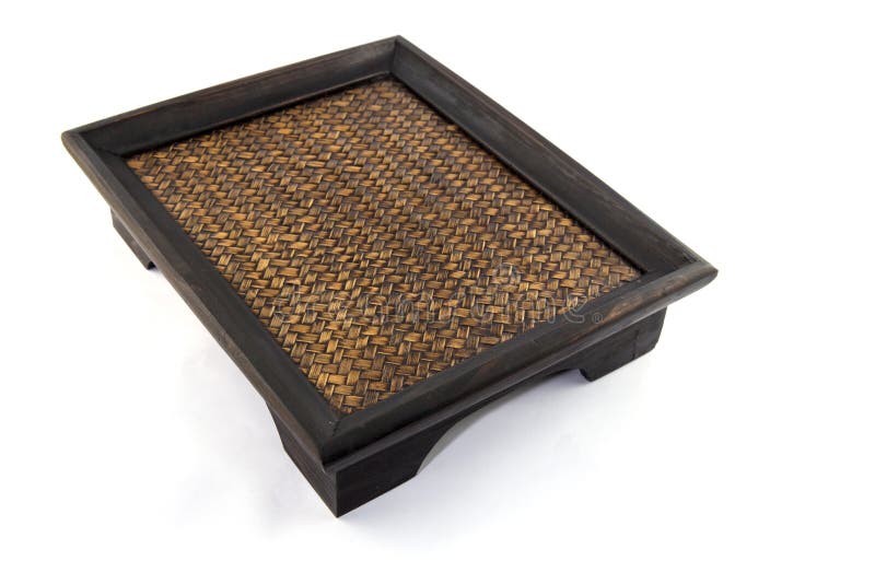 Thai style tray stock image. Image of object, white, isolated - 49958231