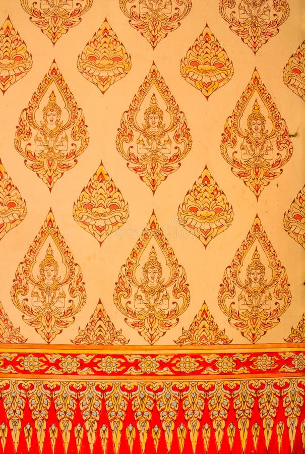 Thai style wall stock image. Image of curved, interior - 39148903