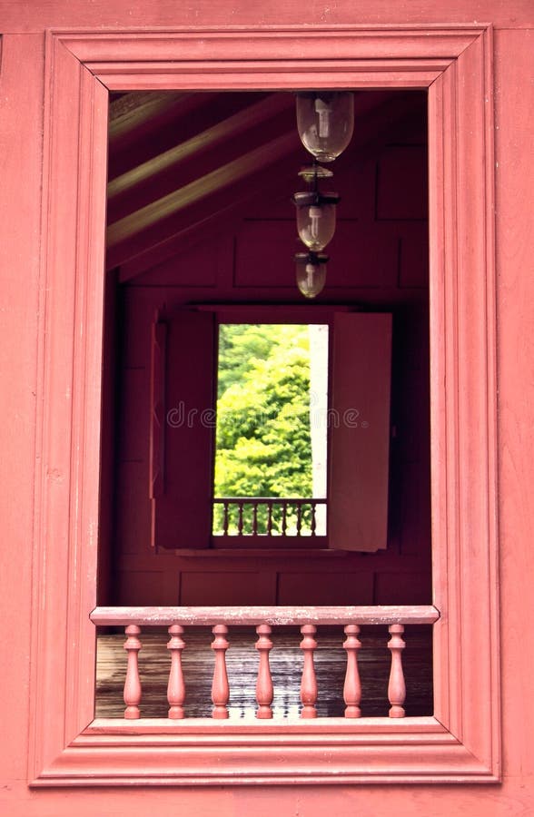 Thai style window stock photo. Image of style, decorate - 25268490