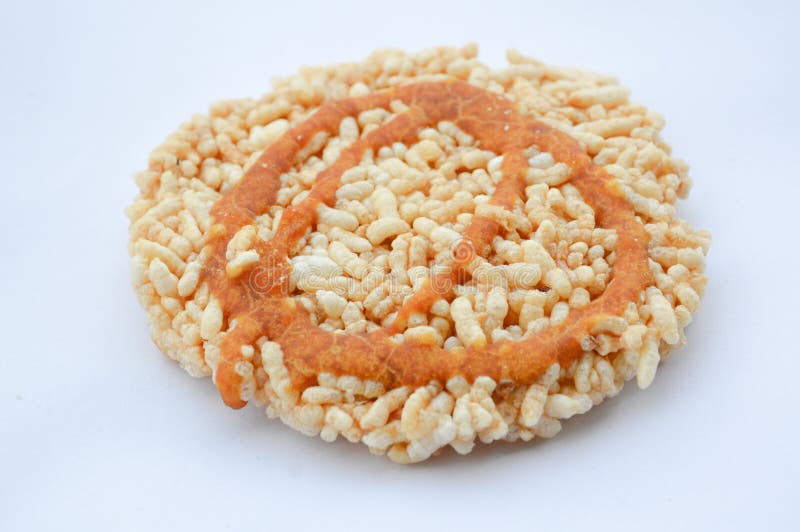 Thai Sweet Crispy Rice Cracker with Cane Sugar Stock Photo - Image of ...