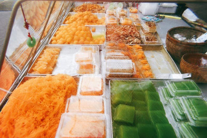 Thai sweet dessert stock image. Image of food, thai - 168817601