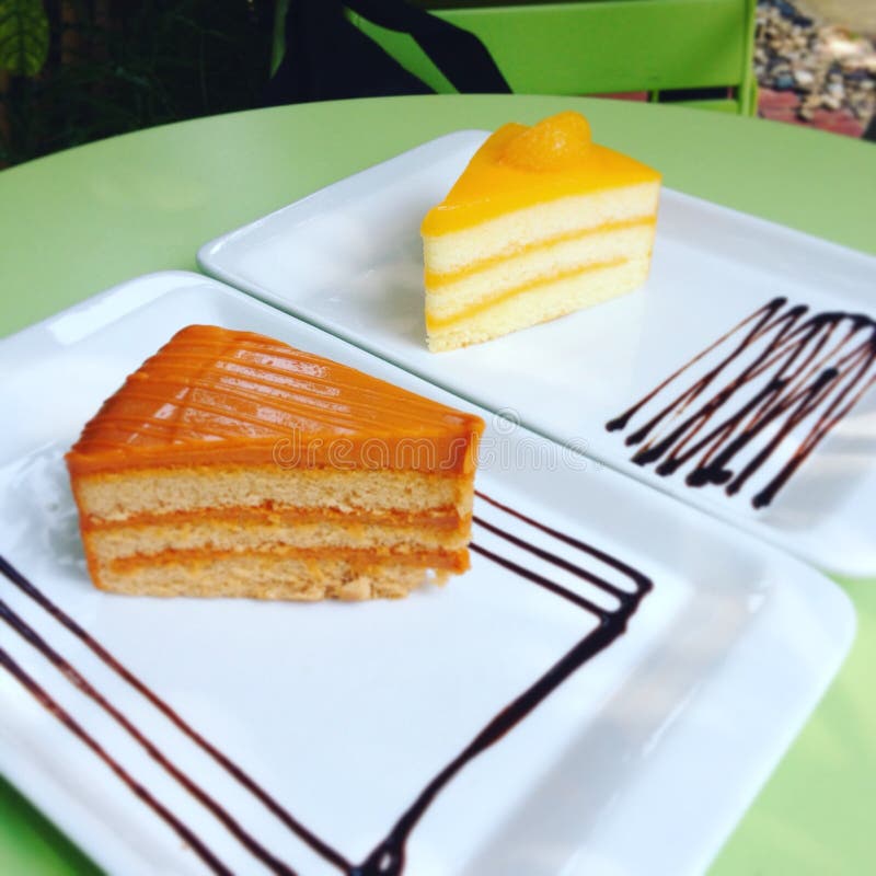 Thai Tea cake stock image. Image of thai, sweet, cake - 106006279