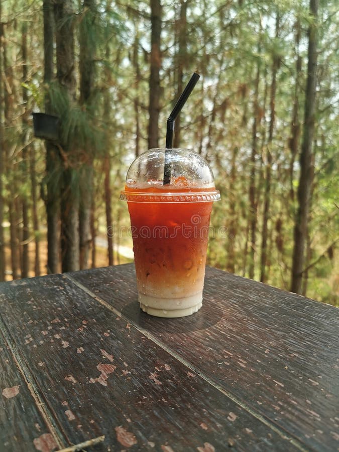 Thai? Tea, a? Cold? Beverages, Delicious? and? Refreshing? Stock Photo ...