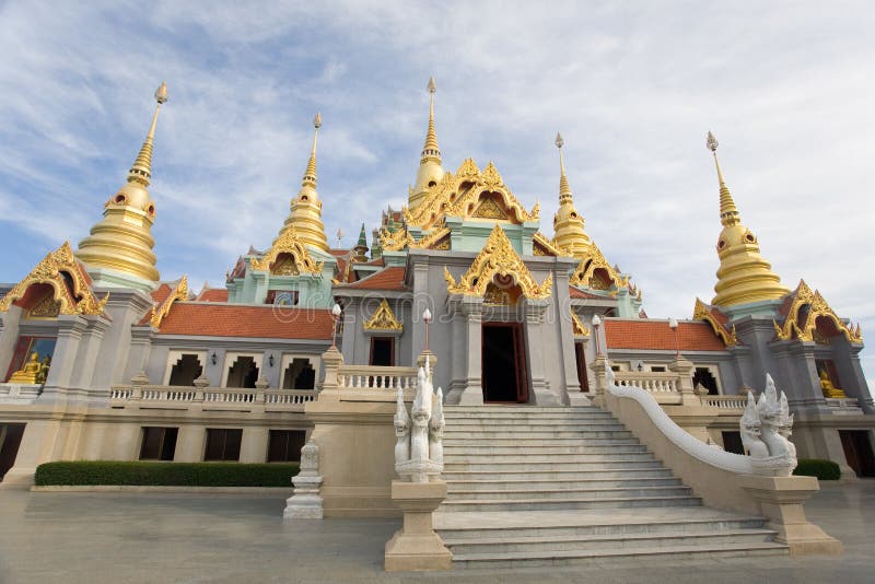 Thai temple stock image. Image of gilded, stonework, religious - 10554541