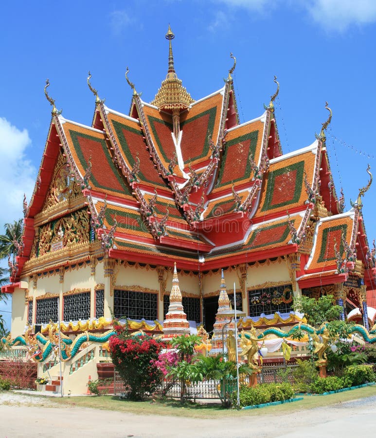Thai temple stock image. Image of traditional, built - 13425317