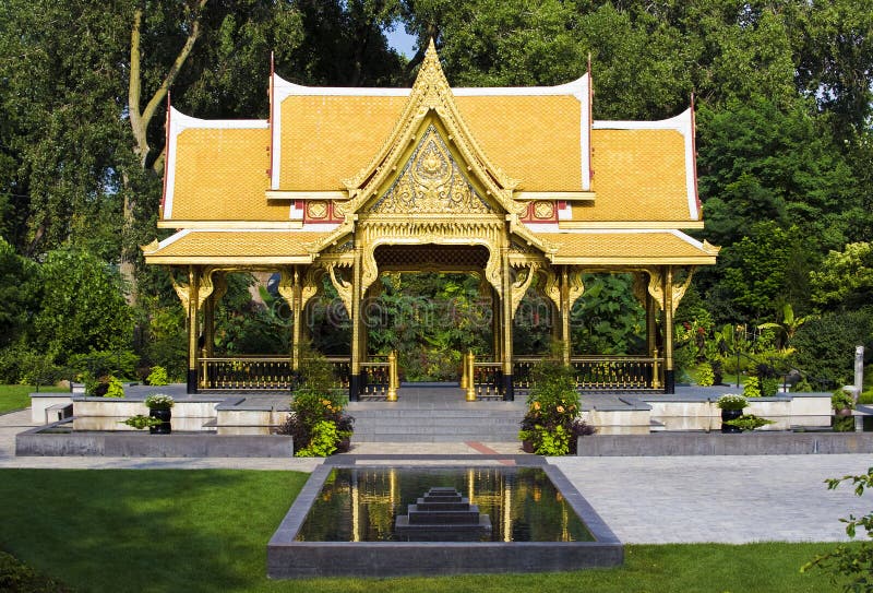 Thai Temple stock image. Image of garden, landmark, asia - 6766199