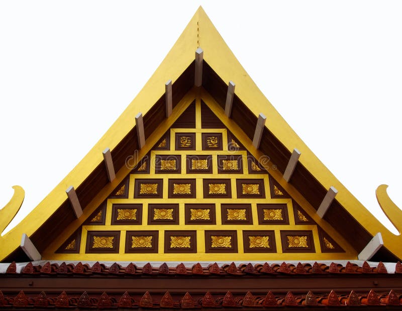 Thai Temple Archetecture stock photo. Image of travel - 58531216