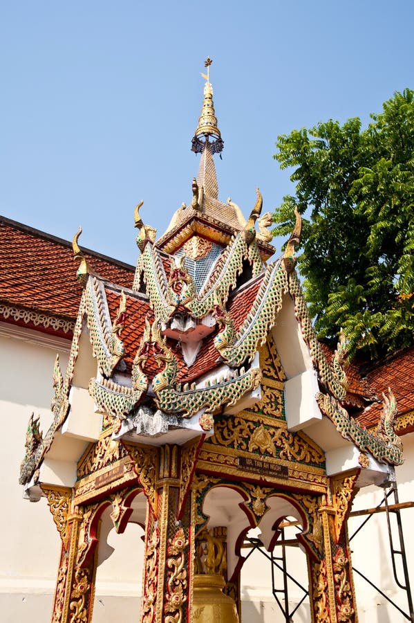 Thai temple bell tower stock photo. Image of city, palace - 28360540