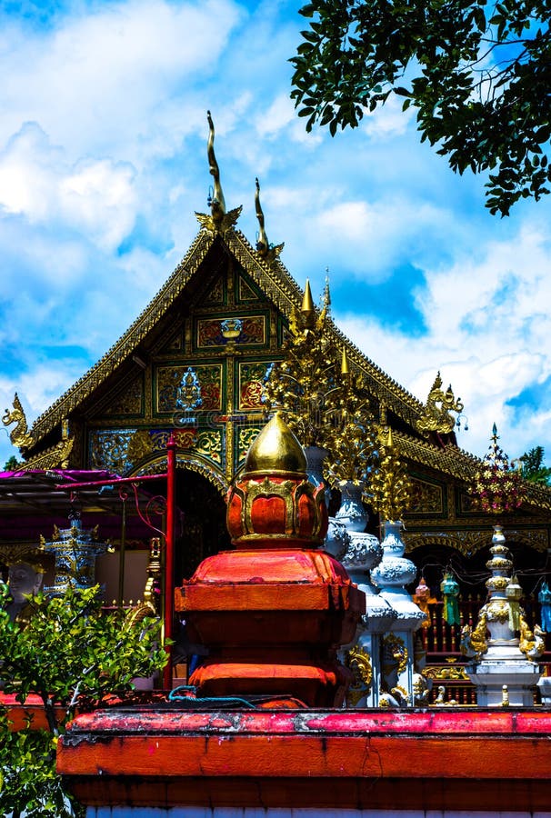 Thai temple stock image. Image of nature, historic, cathedral - 44044423
