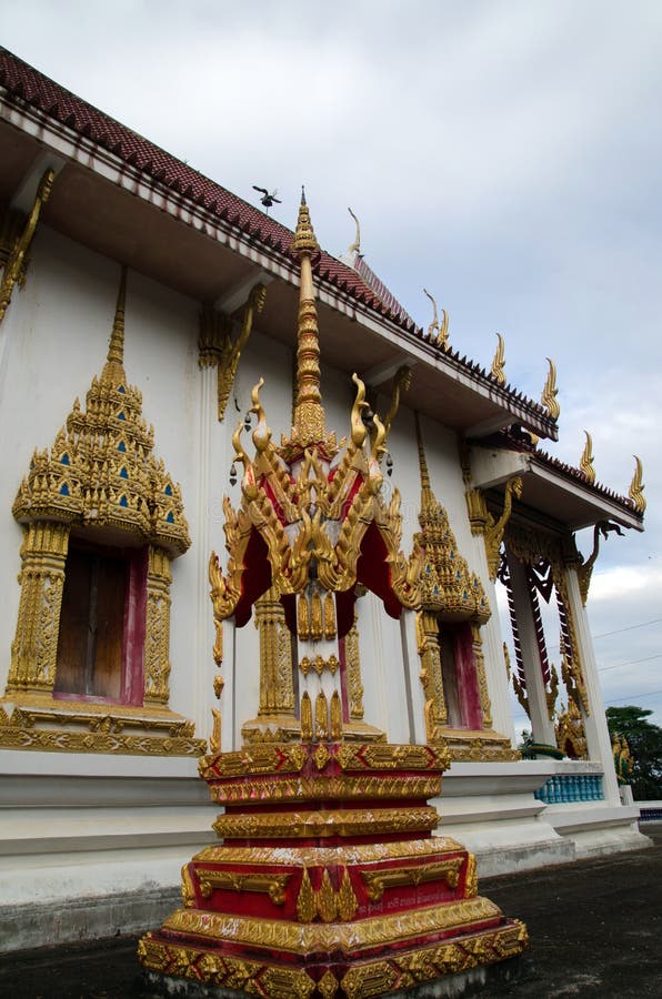 Thai temple side view stock image. Image of thai, style - 47575885