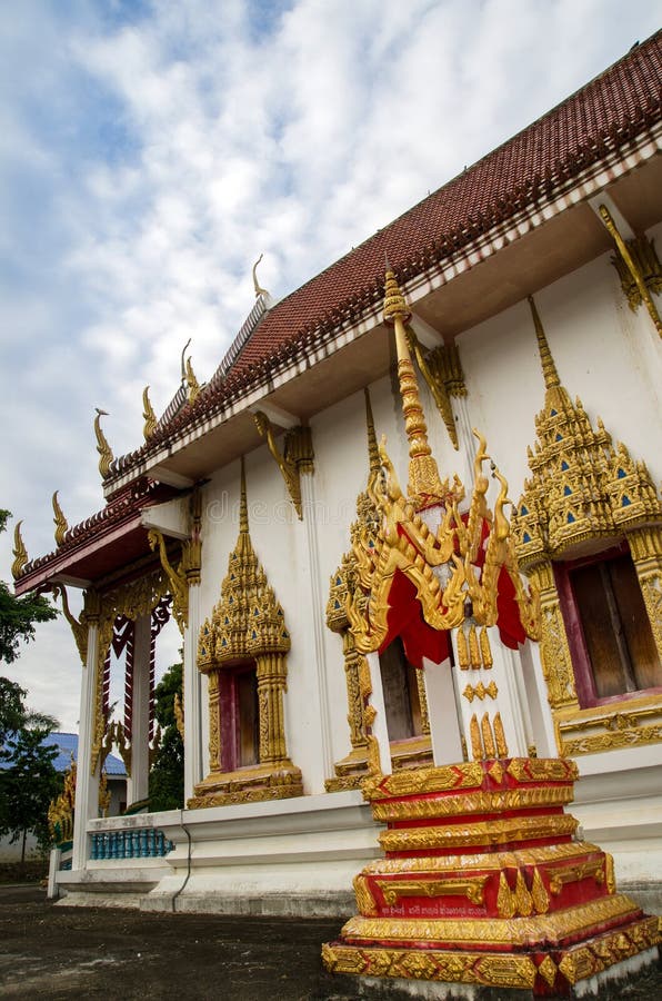 Thai temple side view stock image. Image of religion - 47575887