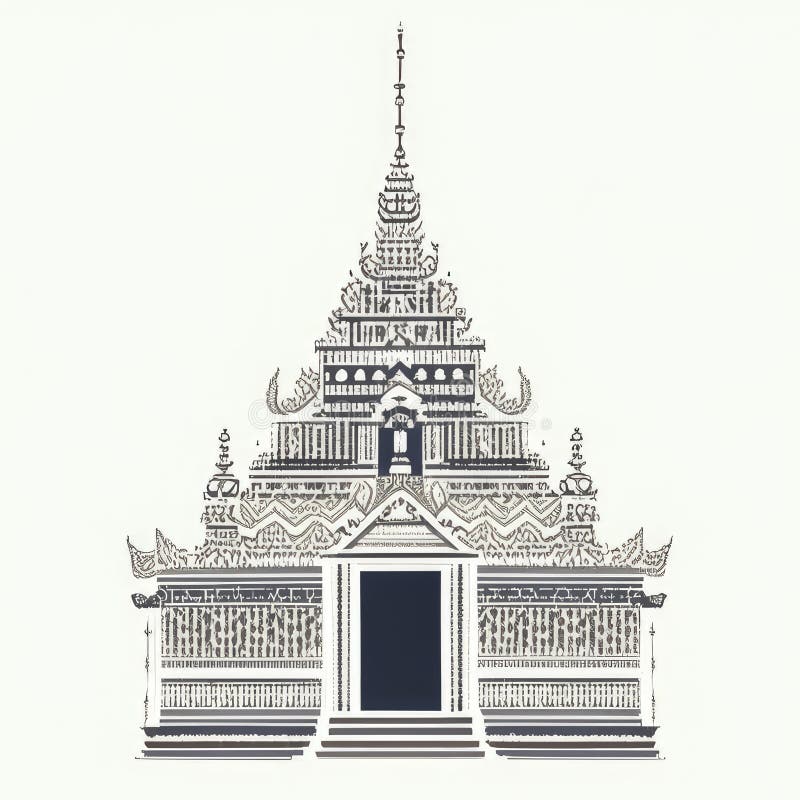 Thai Temple Window Stock Illustrations – 134 Thai Temple Window Stock ...
