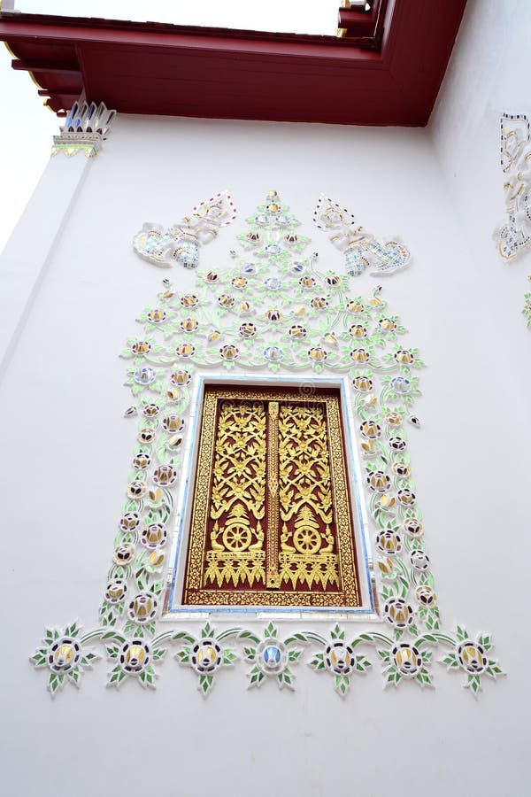 Thai temple window stock photo. Image of design, ornate - 36545760