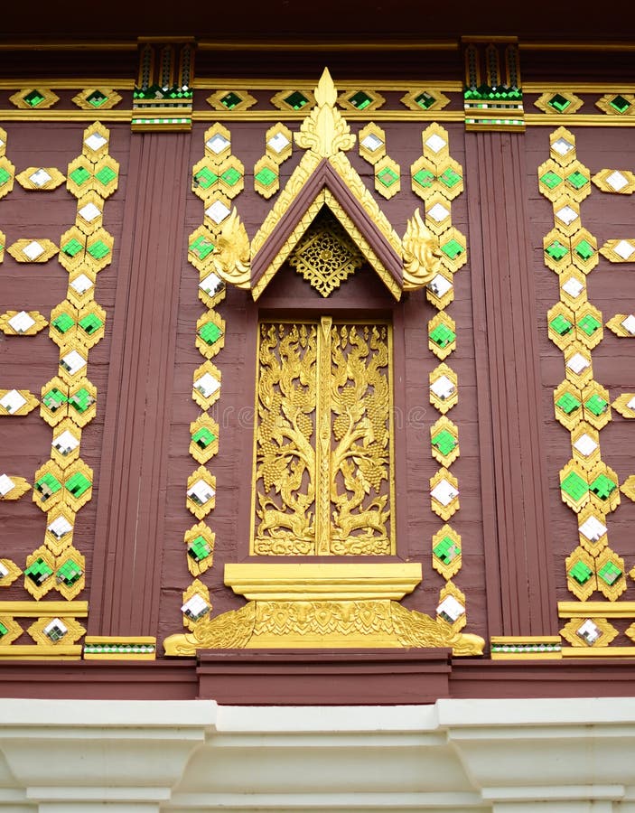 Thai temple window stock photo. Image of building, craft - 36545772