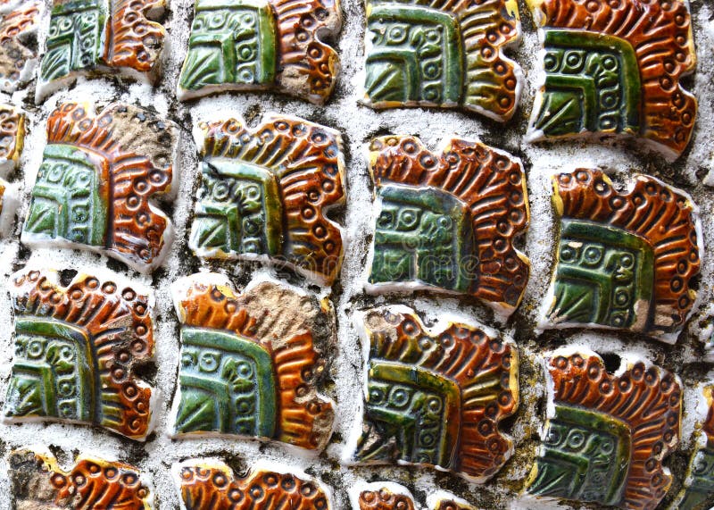 Thai tile art texture stock photo. Image of colorful - 78986812