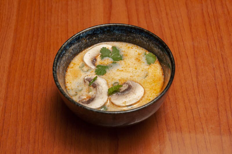 Thai Tom Kha stock photo. Image of pepper, tasty, soup - 285991226