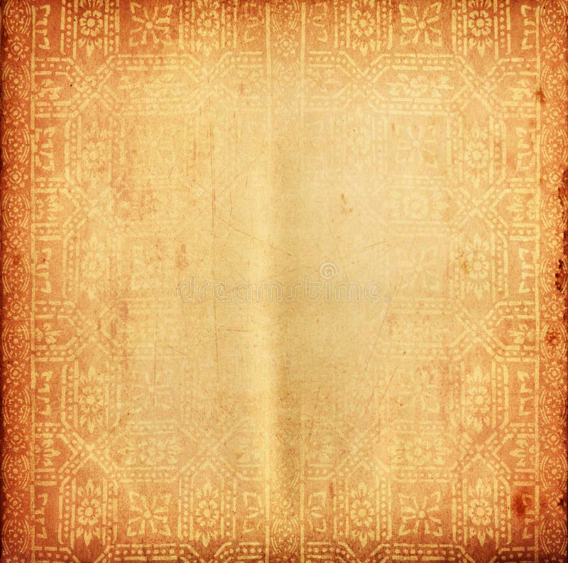 Thai Tradition Old Paper for Text and Background Stock Illustration ...