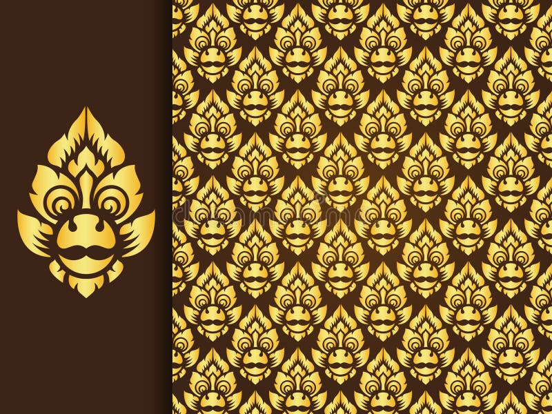 Thai Traditional Background ( Lai Thai Pattern ) Stock Vector ...