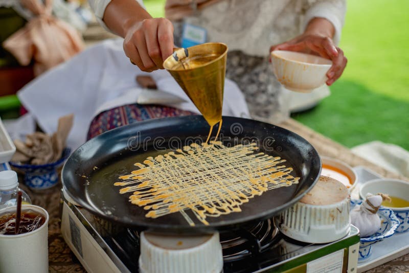 Thai Traditional Dessert, Thai Sweets, or Khanom Thai Stock Photo ...