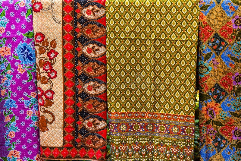 Thai Traditional Fabric. stock image. Image of material - 57864991