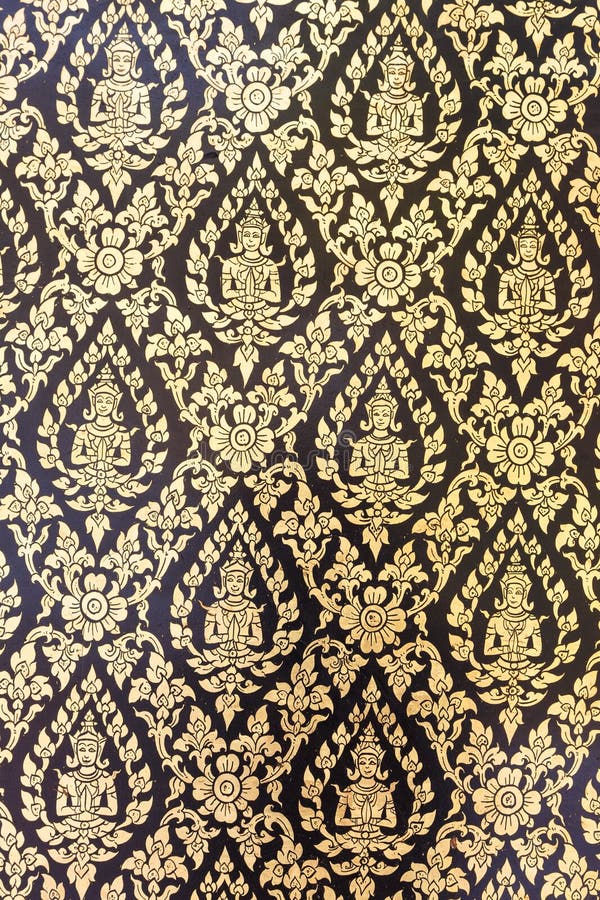 Thai traditional pattern stock image. Image of black - 49789503