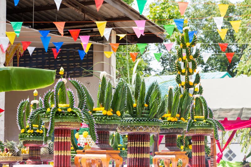 Thai Traditional, Rice Offering Stock Photo - Image of belief, worship ...