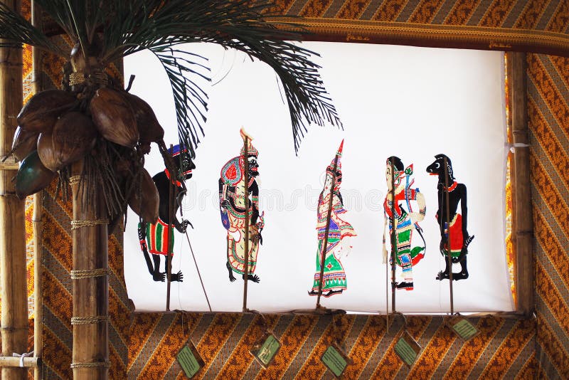 Thai Traditional Shadow Play Made from Leather Stock Image - Image of ...