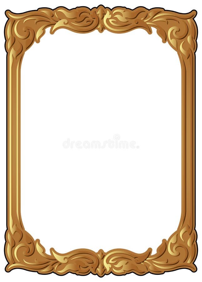 Thai Traditional Square Shape Frame Stock Vector - Illustration of ...