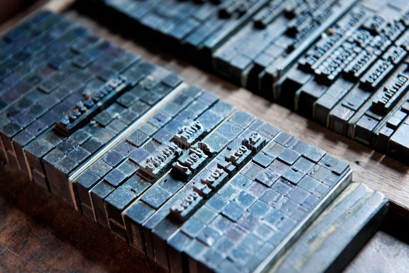 Typeset Letters and Numbers Stock Image - Image of office, font: 20998097