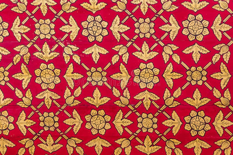 Thai art wall pattern stock image. Image of asian, line - 20775719