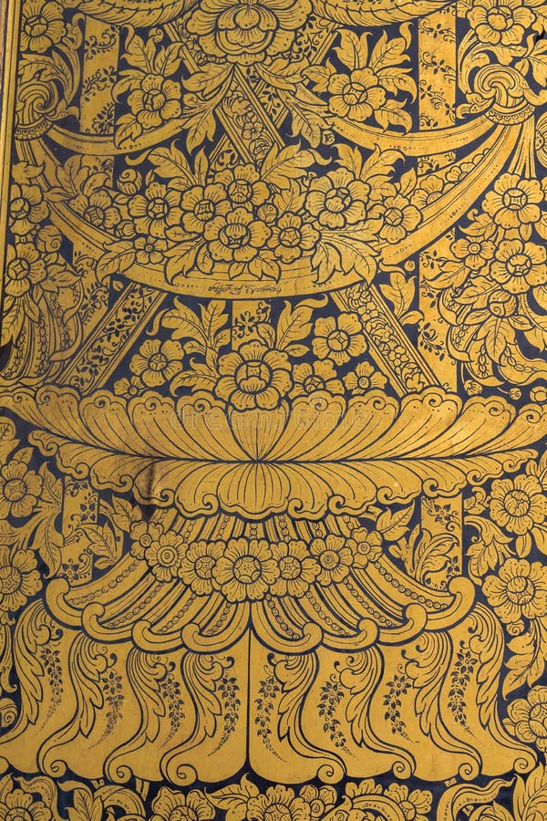 Thai art wall pattern stock image. Image of asian, line - 20775719