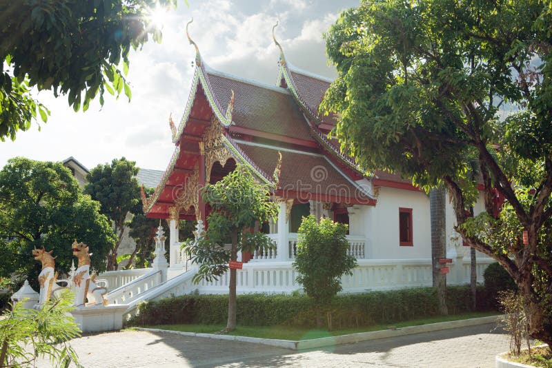 Thai wat stock image. Image of temple, building, architecture - 75742193