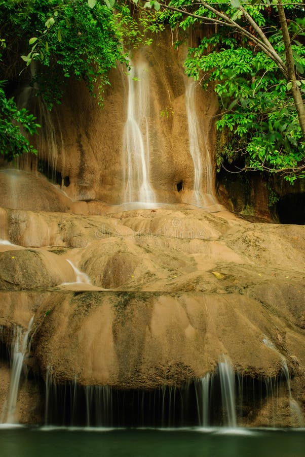 Thai waterfall stock image. Image of smooth, jungle, thailand - 30985287