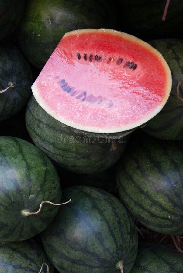 Thai Watermelon Carving stock image. Image of pattern - 47209765