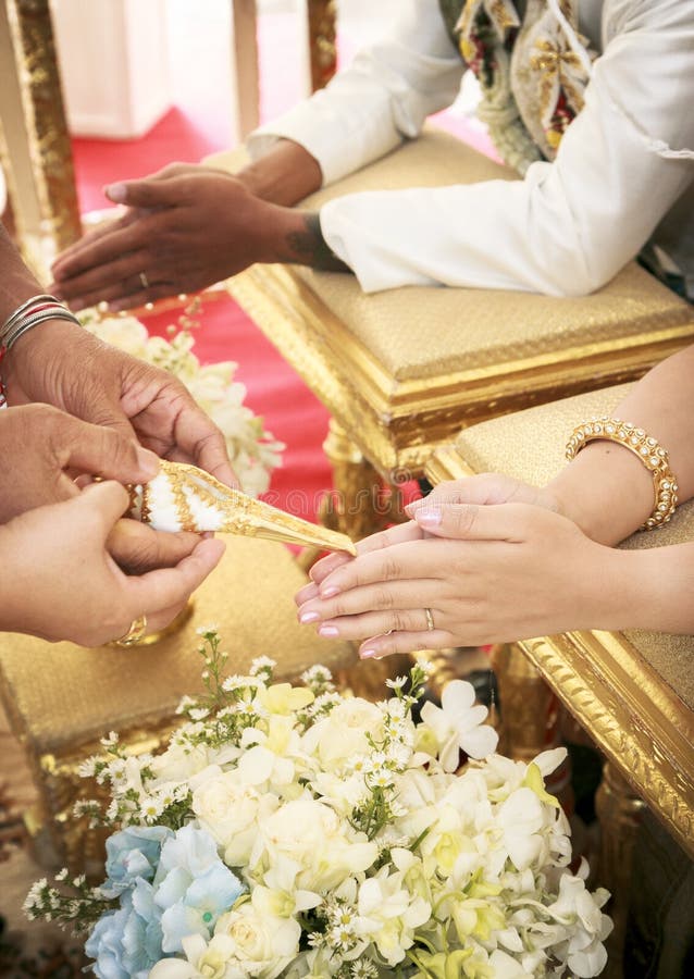 Thai wedding ceremony stock photo. Image of asian, freshness - 58226374
