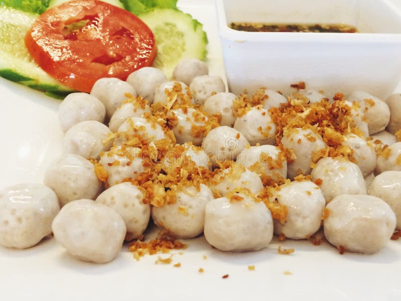 Thaifood, Fish Ball stock photo. Image of cuisine, fish - 49044652