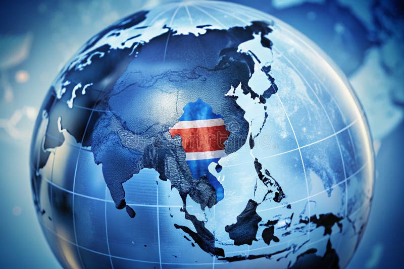 Thailand Administrative Map Double Exposure on a Globe a Detailed Visual Exploration of ...
