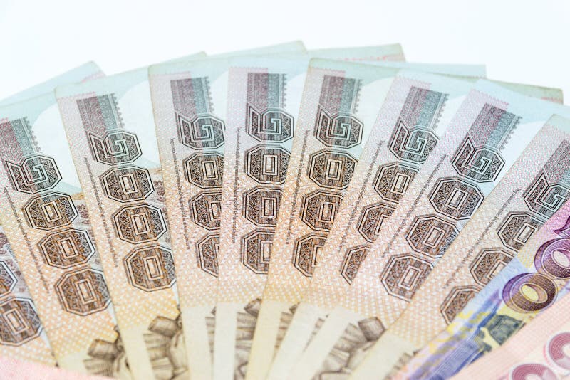 Thailand Bath the Basic Monetary Unit of Thailand. Stock Image - Image ...