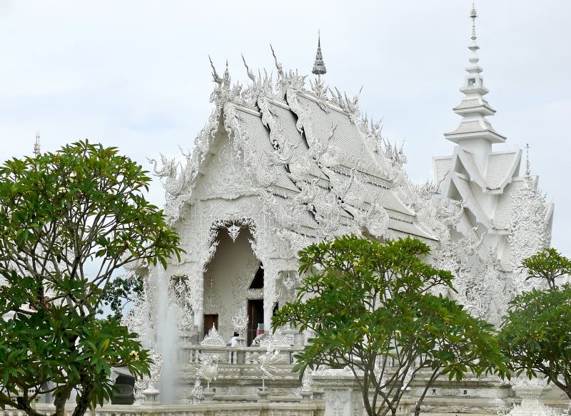 Thailand - Buddhist White Temple Stock Photo - Image of palace, temple ...