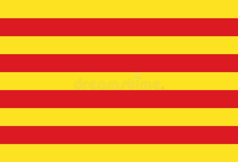 Catalonian Flag Illustrator Country Flags Stock Vector - Illustration ...