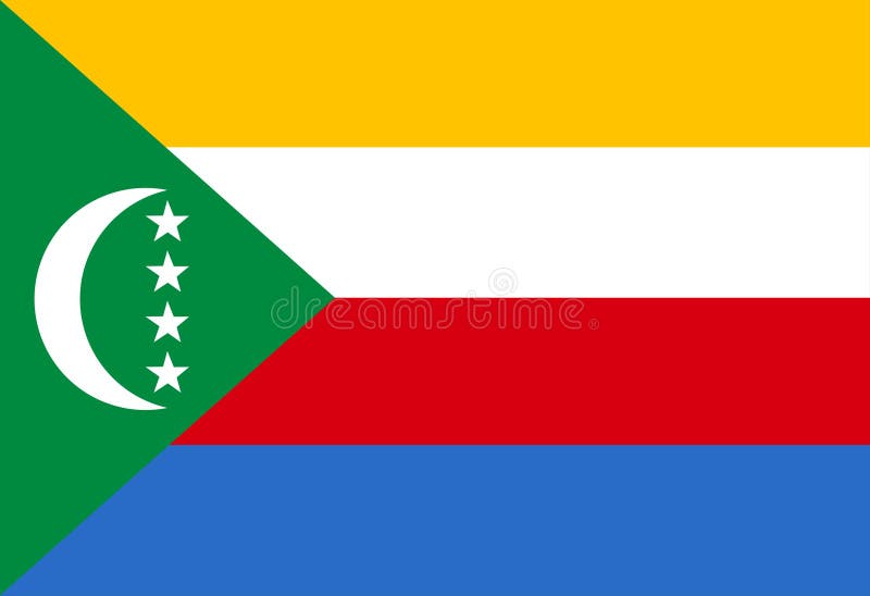 Comoros Flag Illustrator Country Flags Stock Vector - Illustration of ...