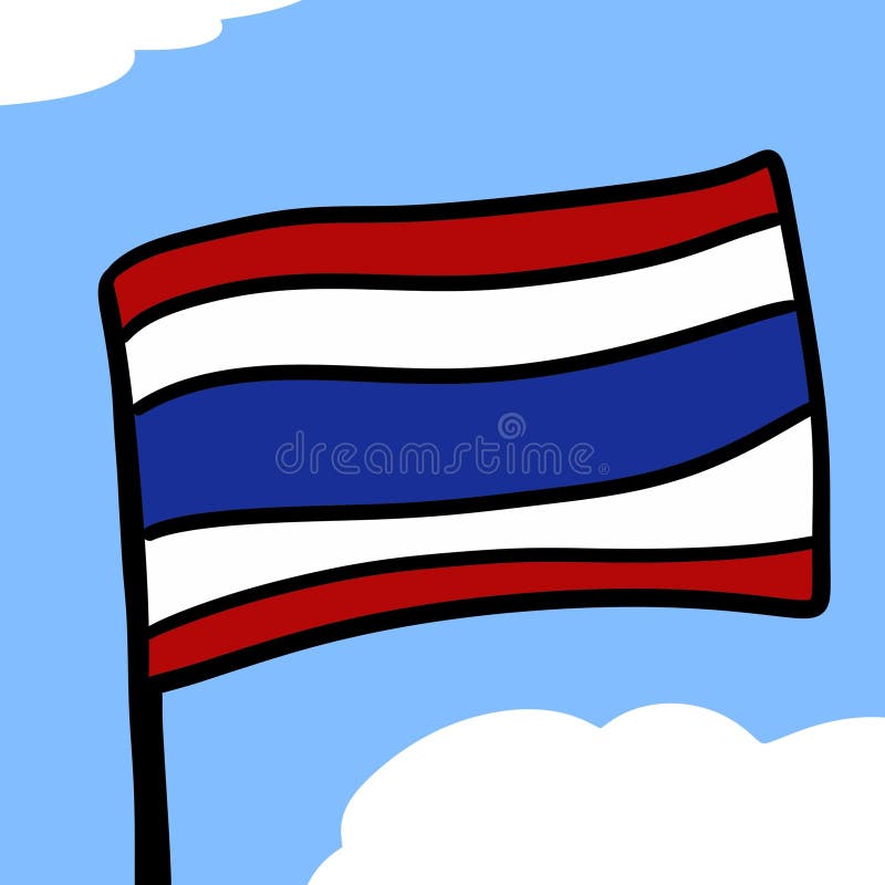 Thailand Flag Icon. Cartoon of Thailand Flag Icon for Web Design ...