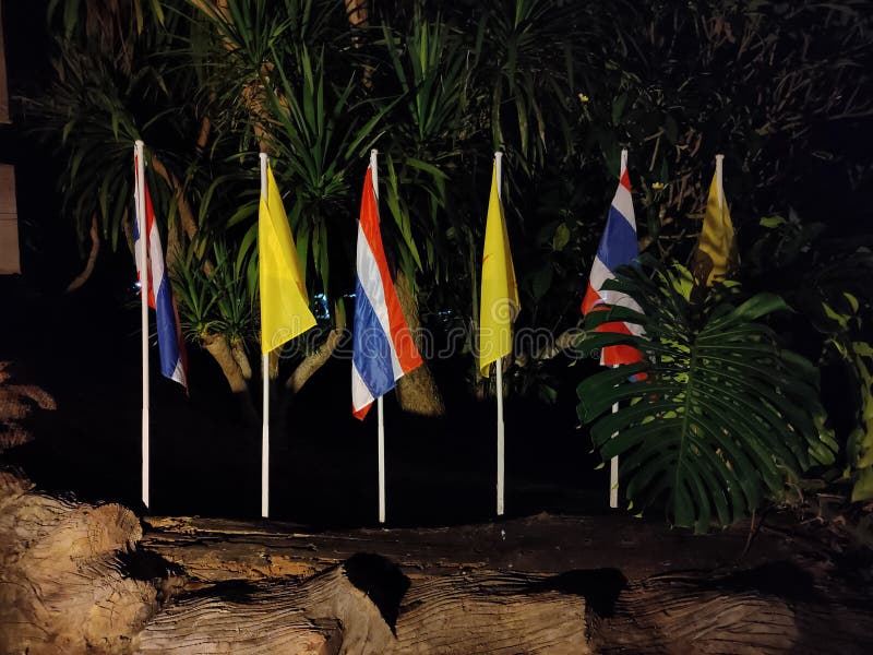 Thailand Flag on the Flag Pole. Stock Image - Image of flagpole ...