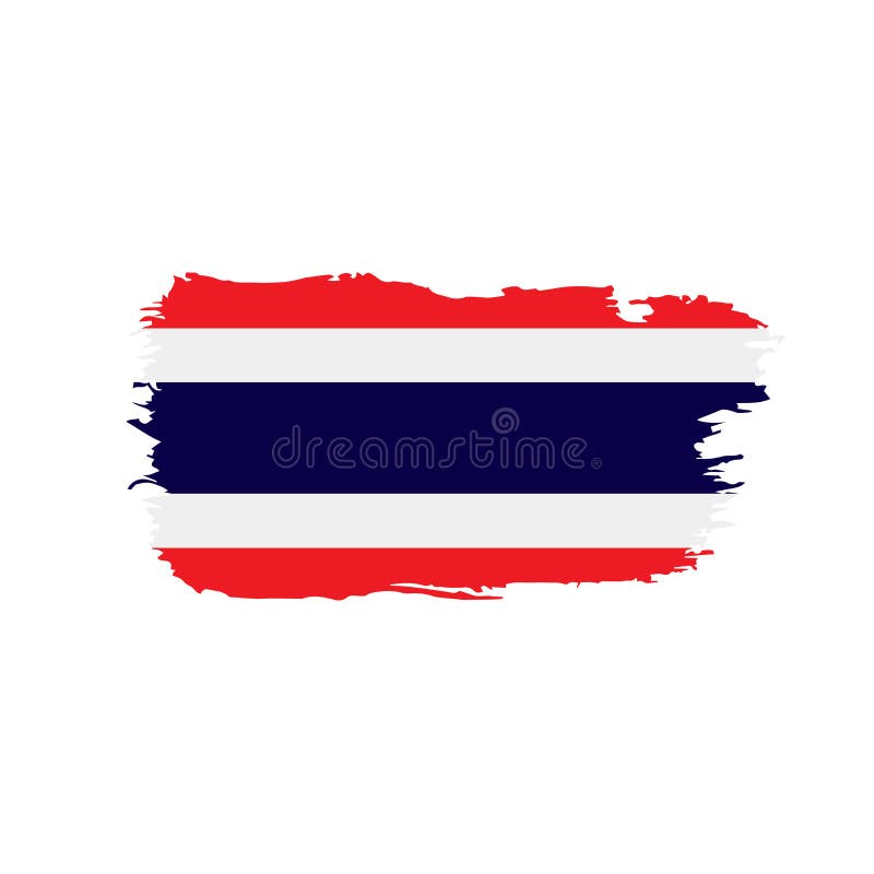 Thailand Flag, Vector Illustration Stock Vector - Illustration of ...
