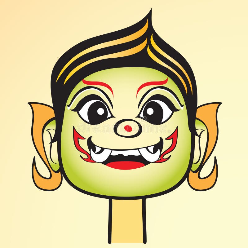 Thailand Giant Chef Cartoon Vector Illustration Stock Vector ...