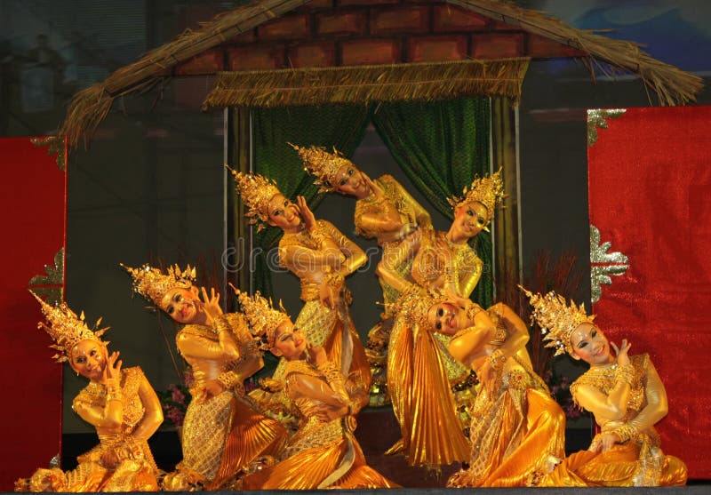 Thailand Golden Dancer Show Editorial Photography - Image of rythum ...