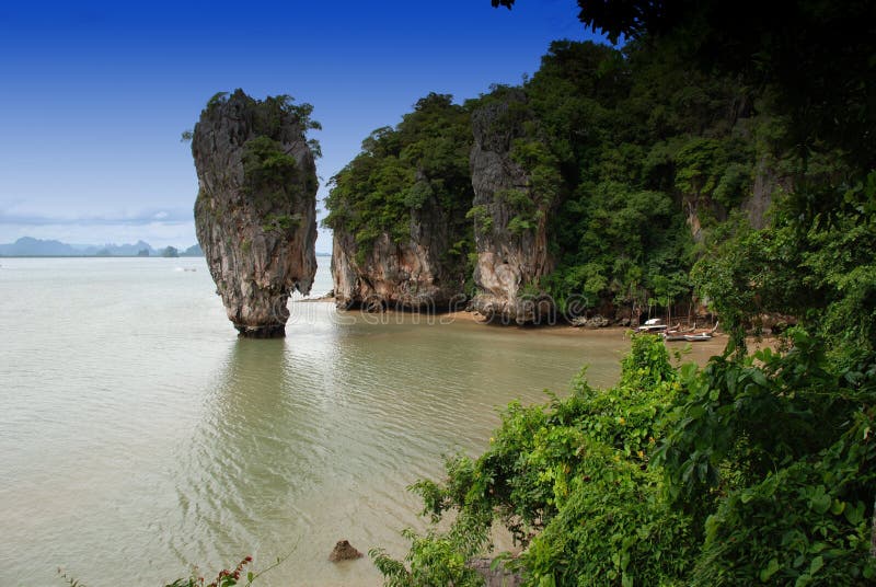 Limestone Island - the Coast of Thailand, Phuket Stock Photo - Image of ...