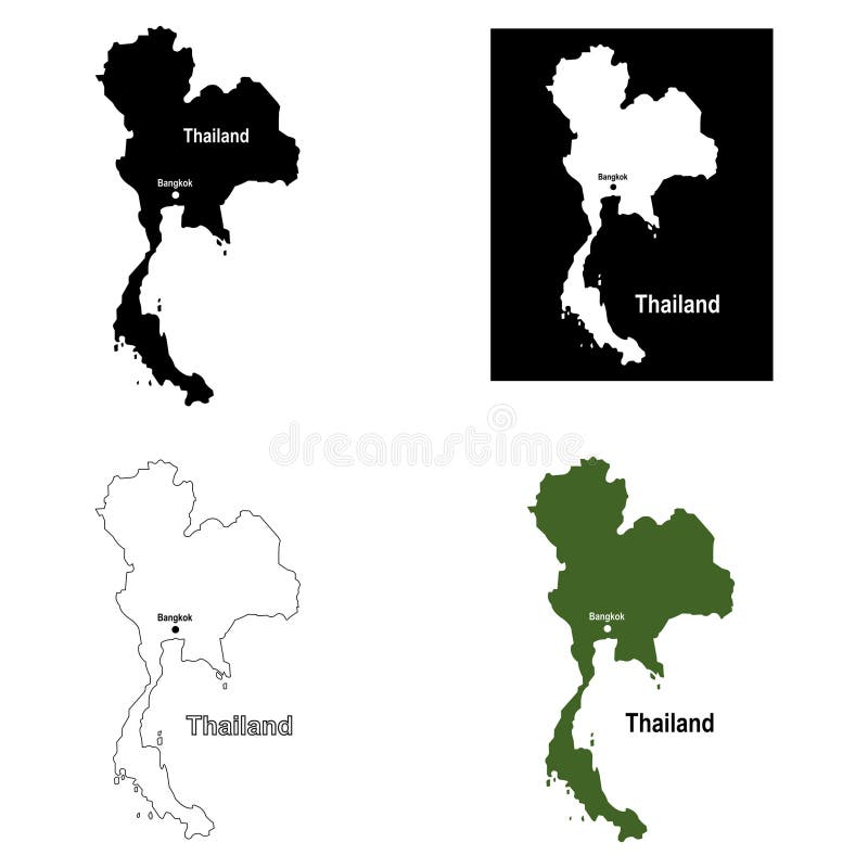 Thailand map icon design stock vector. Illustration of geographic ...