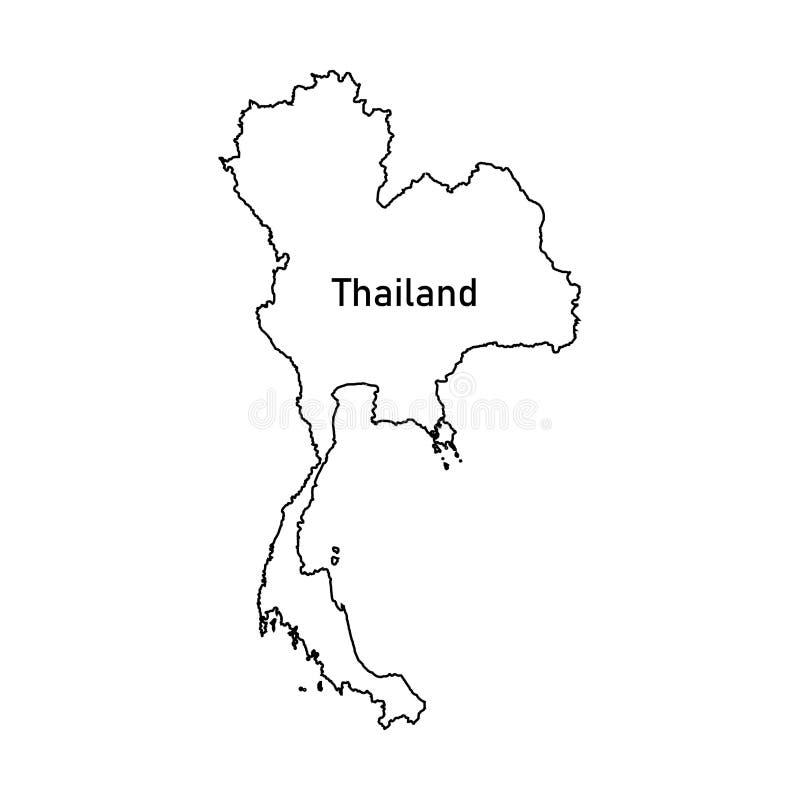 Thailand map icon stock vector. Illustration of place - 279936389