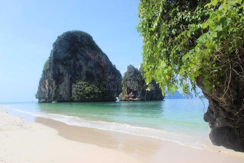 Relax on the Paradise Beach Stock Image - Image of thailand, paradise ...